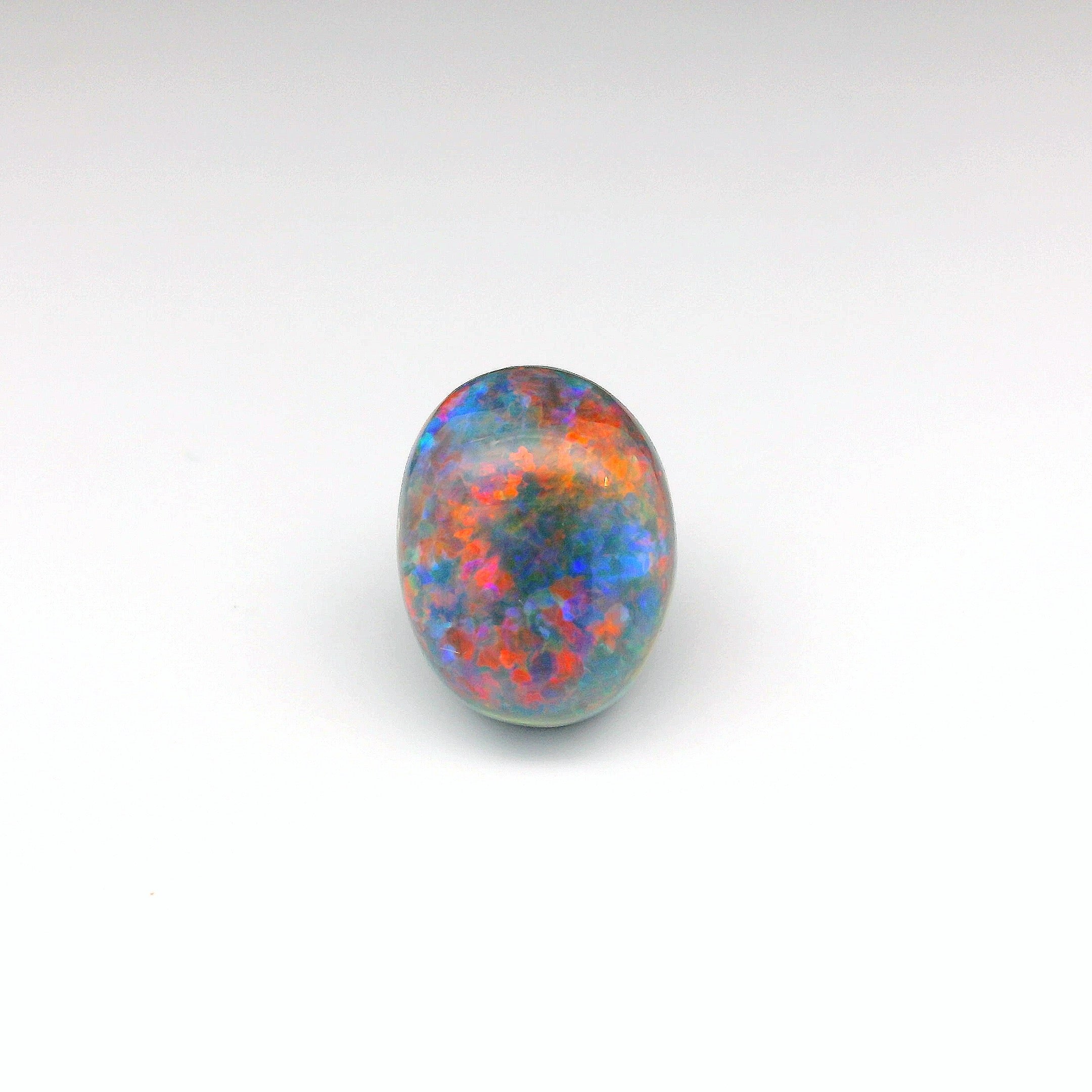 9.71ct Red Multicolour Opal Gemstone – Cheal Opal